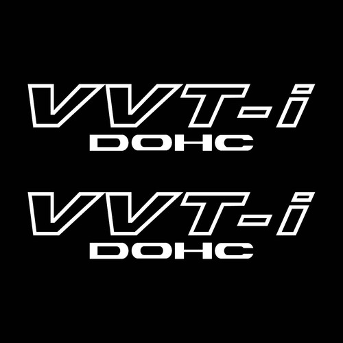 (2x) VVT-i DOHC ( 10" x 2.5") Vinyl Decal Sticker Toyota TRD Supra JDM ...