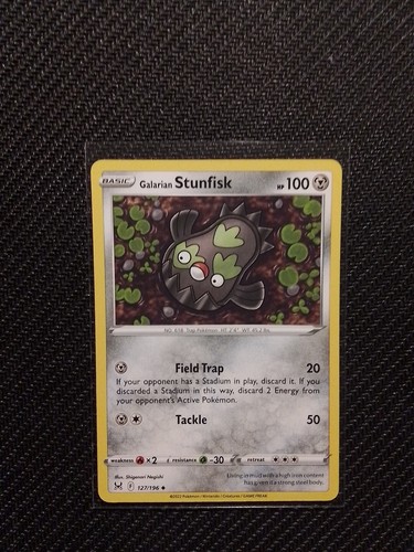 Galarian Stunfisk 127/196 - Lost Origin - Uncommon - Pokemon Card TCG ...