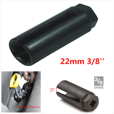 2x Oxygen Sensor Socket 22mm with Side Wire Cutout 3/8-Inch Drive by 7/ ...