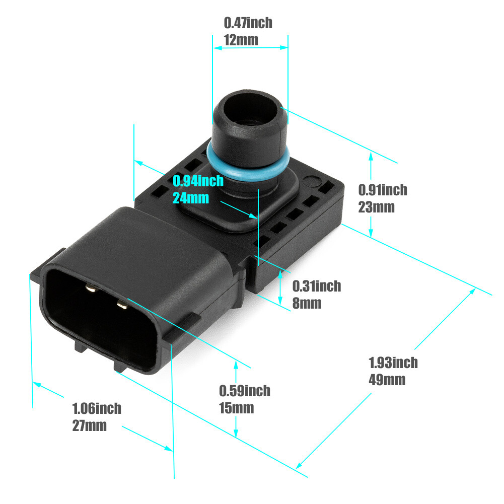 MAP Fuel Pressure Sensor Gas Rear For Nissan Maxima Titan &Infiniti ...