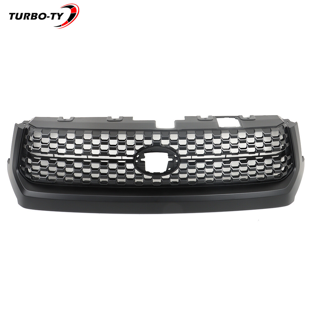 Glossy Black Front Grille&Hood Bulge Molding For 2014-2020 Tundra 53101 ...