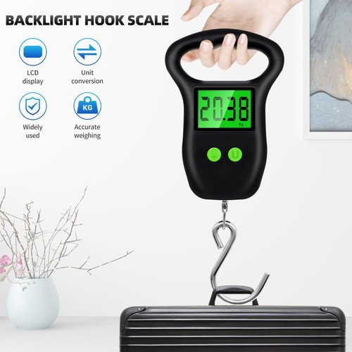 50kg Handheld Portable Digital Weighing Luggage Scale With Grip Travel ...