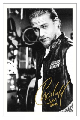 CHARLIE HUNNAM Signed Autograph PHOTO Fan Signature Gift Print SONS OF ...
