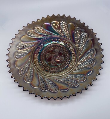 ANTIQUE DUGAN AMETHYST - PURPLE ROUNDUP ROUND UP PLATE | eBay