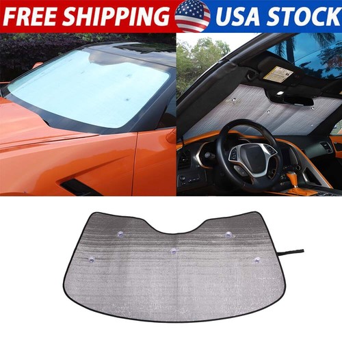 Front Window Sun Shade Visor UV Block Protector Cover For Corvette C7 ...