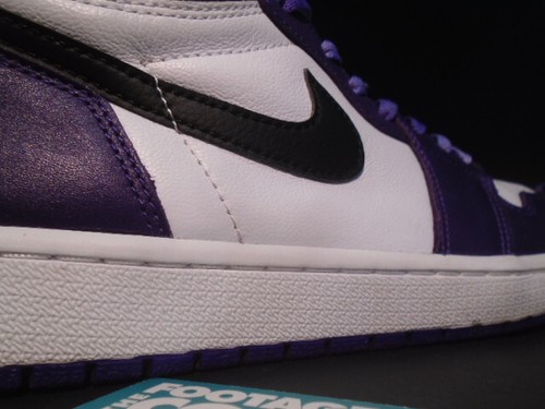 NIKE AIR JORDAN 1 RETRO I HIGH OG COURT PURPLE 2.0 WHITE BLACK TOE ...