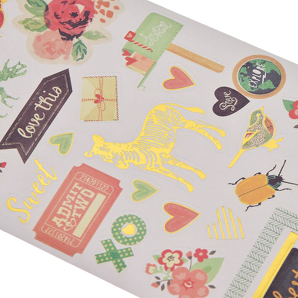 Love Stickers Scrapbooking DIY Crafts Card Journaling Project Label ...