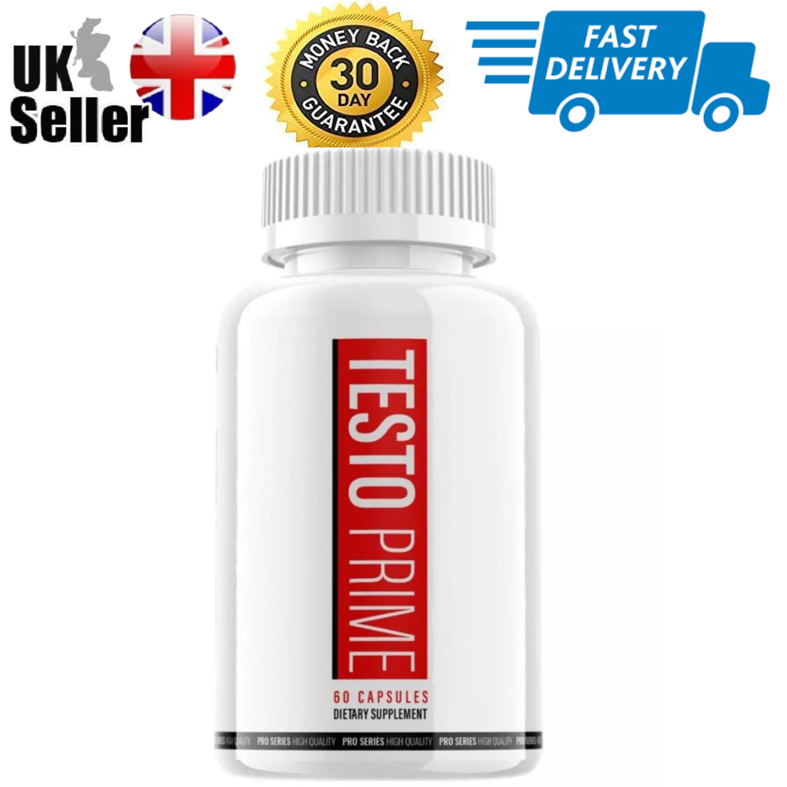 Testo Prime - Natural Test Booster Supplement ( 1X60 Capsules) 1 Month ...