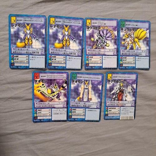 Old Digimon Card Renamon Evolution Set | eBay