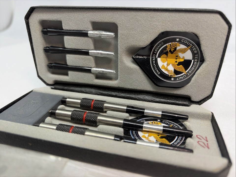 Vintage STAG Chieftain? 90% Tungsten Darts 22g - Splined Grip, Drooped ...