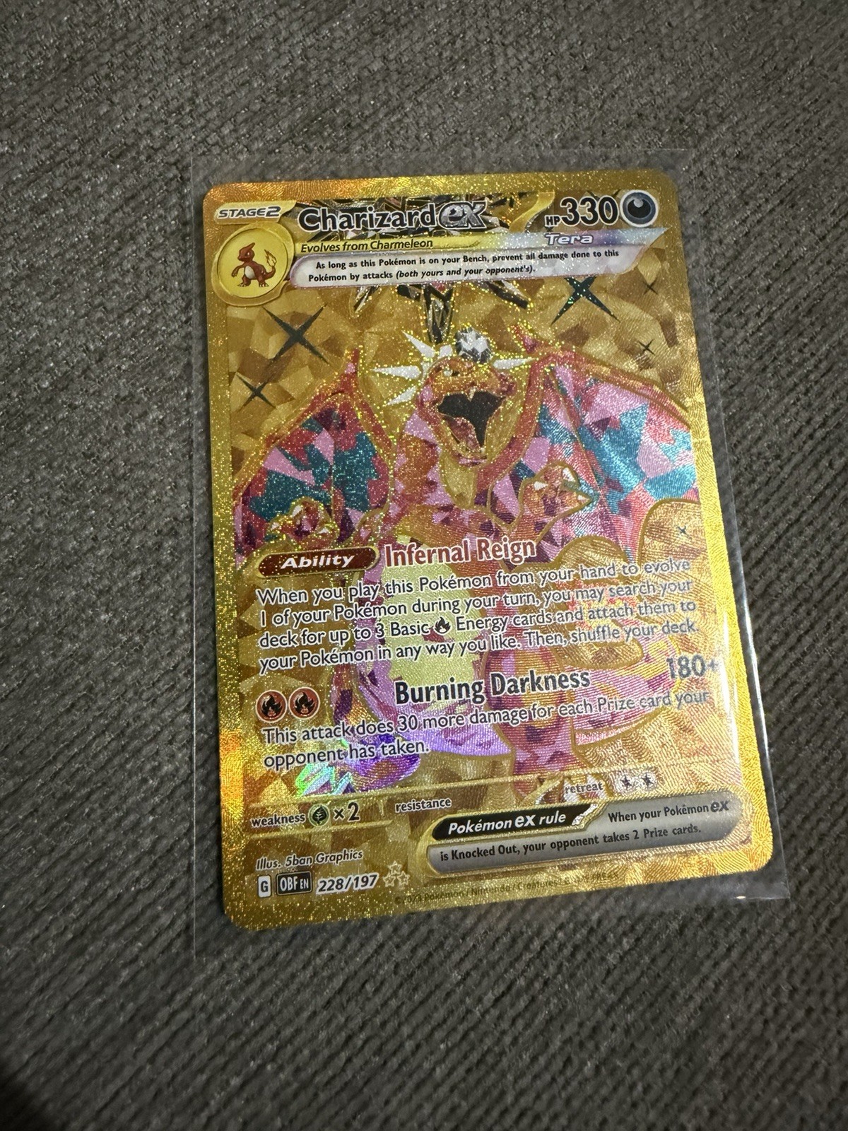 Charizard ex 228 Current Market Value | Obsidian Flames