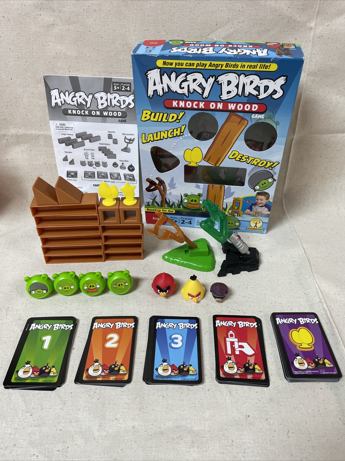 Angry Birds: Knock on Wood (Mattel, 2012) MISSING PARTS - 2 Birds ...