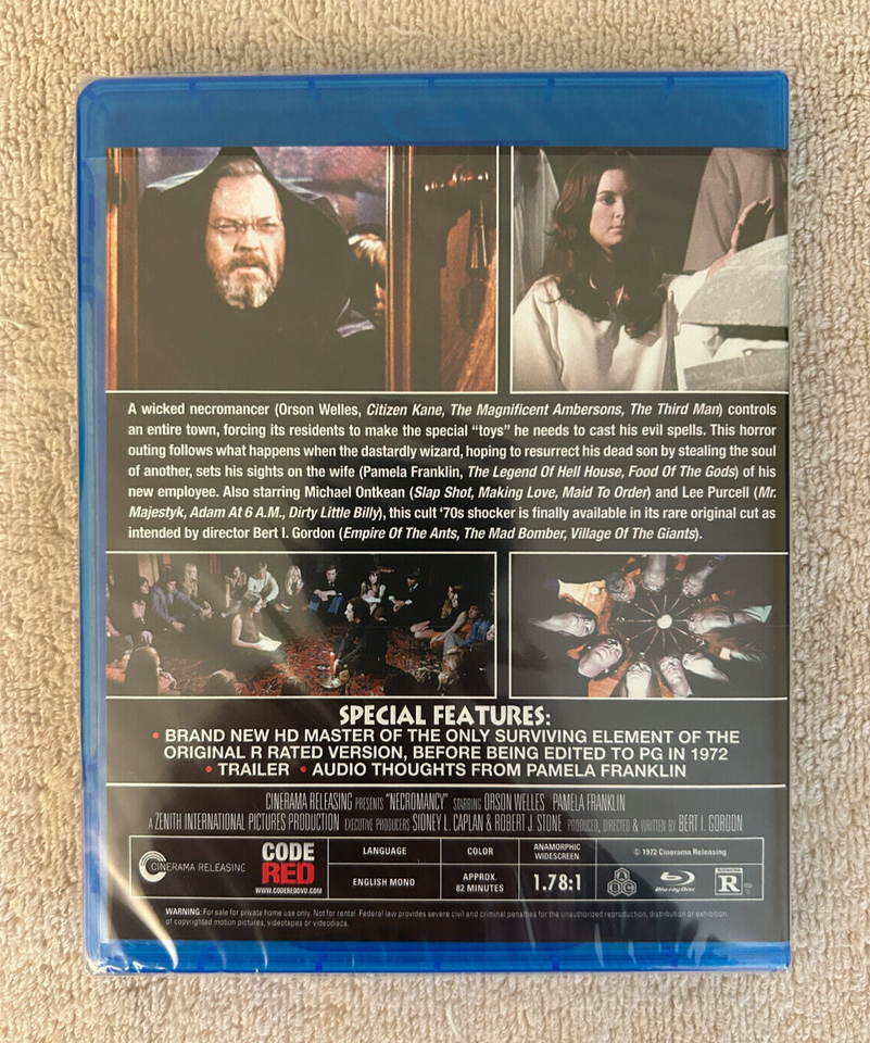 Necromancy (1972) Blu-ray Code Red Orson Welles 70s Supernatural Horror ...