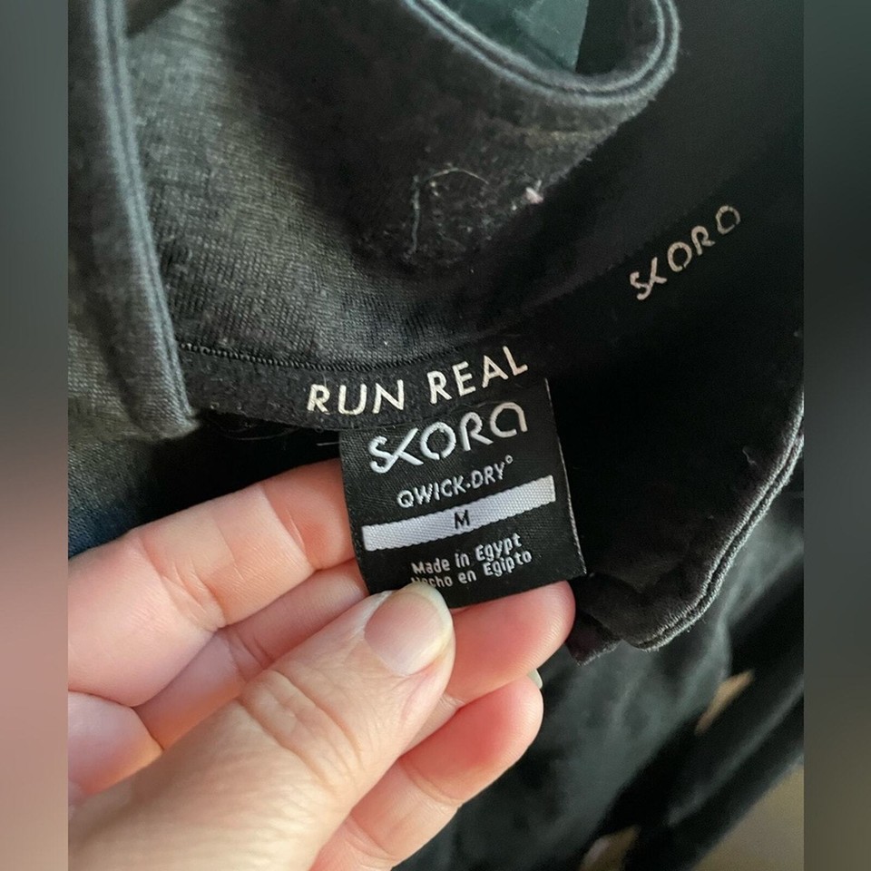 Run Real Skora Teen Black Long Sleeve athletic Shirt-Medium | eBay