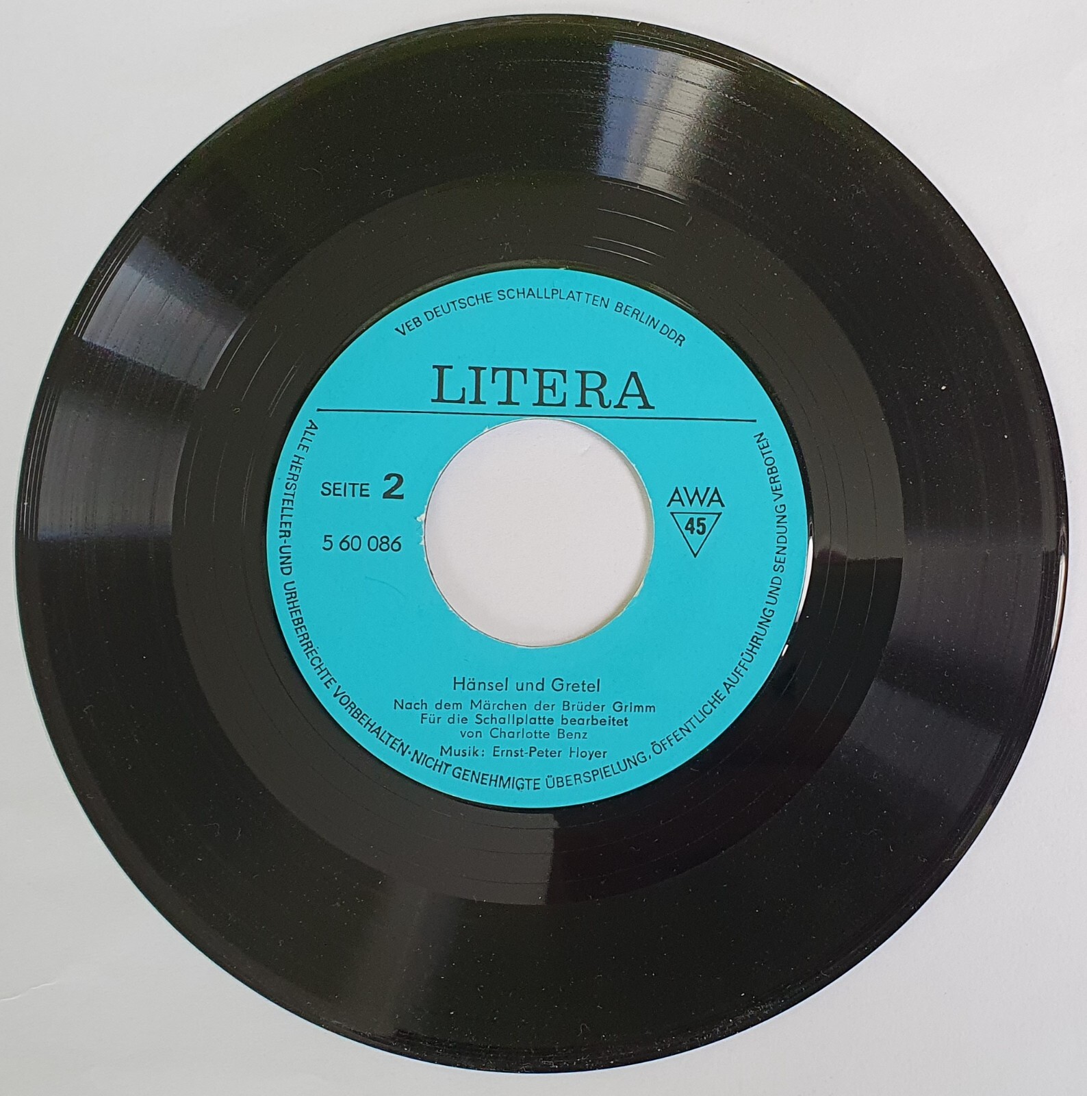Hänsel und Gretel EP tb état Litera 560086 VEB Deutsche Schallplatten ...