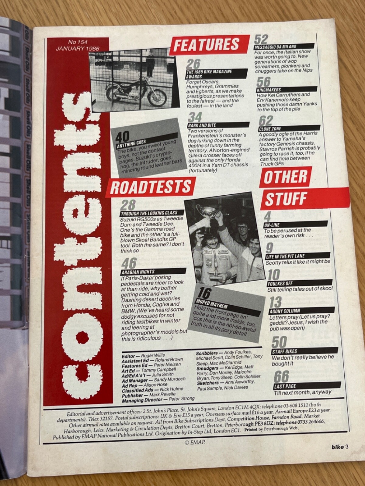 Vintage Bike Magazine - January 1986 | eBay UK