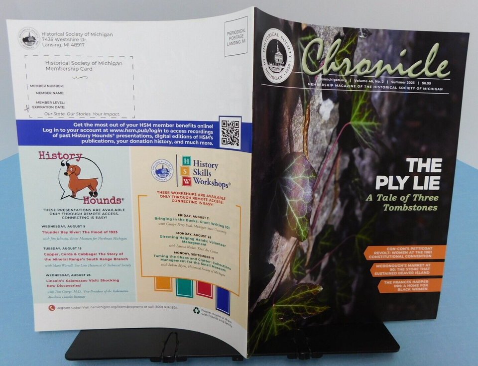 CHRONICLE -- Summer 2023 issue ~ Membership Journal Michigan Historical ...