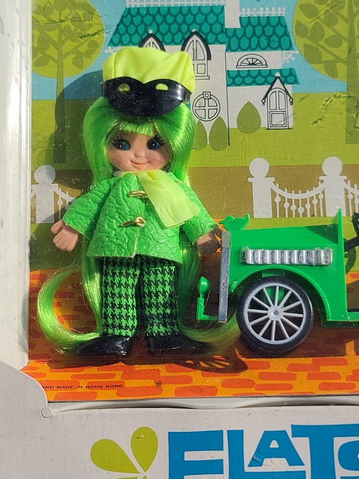 Vintage 1968 Ideal Rally Flatsy Doll with Car in Frame Tray NIB NOS ...