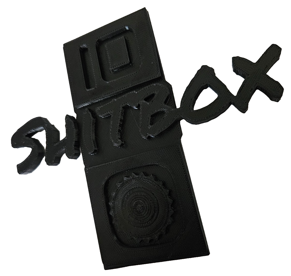 (2) 1981 - 1987 Chevy C10 K10 Truck Fender SHITBOX Emblem Badge Matte ...