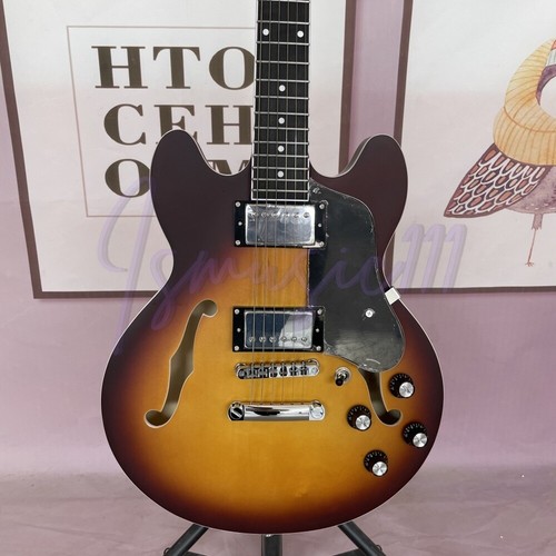 Custom ES-339 Semi Hollow Body Electric Guitar Sunburst Mahogany Neck ...
