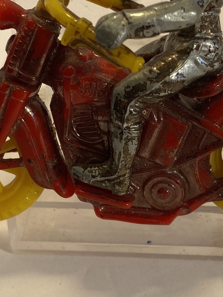 1950s Hard Plastic Thomas Toy Harley-Davidson Police Motorcycle With ...