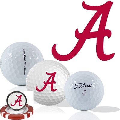NCAA Alabama Crimson Tide • Golf Balls 12 pack • Titleist ProV1X ...