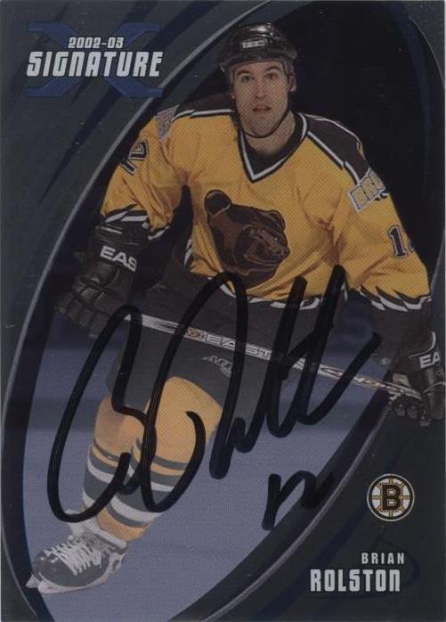 2002-03 In the Game Be A Player Signature Series - Brian Rolston #078 ...