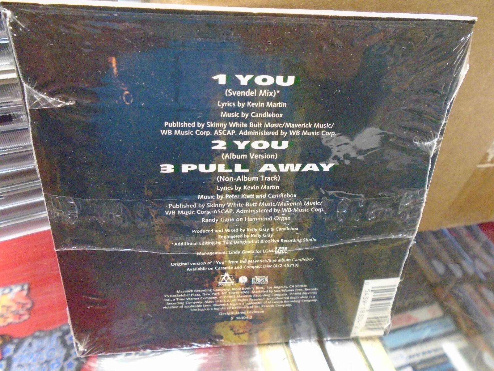 CANDLEBOX You 3 Tracks CD single 1994 Maverick Records VG+ promo IN ...