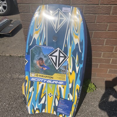 ⭐NEW Scott Burke Krypton 3.5ft (107 cm) Bodyboard with Coiled Leash ...