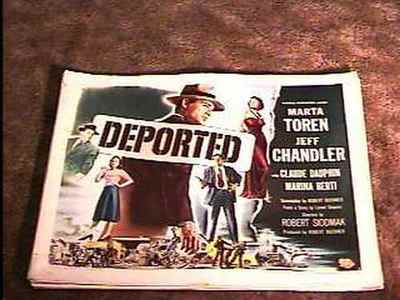 DEPORTED 22X28 MOVIE POSTER '50 JEFF CHANDLER | eBay