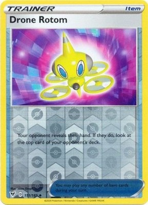 4x Lightly Played Drone Rotom - 151/185 - Uncommon - Reverse Holo ...