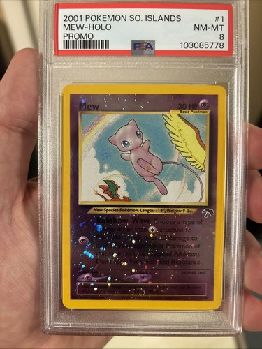 2001 Pokemon Southern Islands Promo Holo Mew #1 PSA 8 NM-MT | eBay
