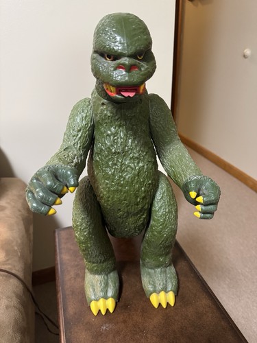 Vintage 1977 Japan Godzilla Action Figure 19" Working Fire Tongue And ...