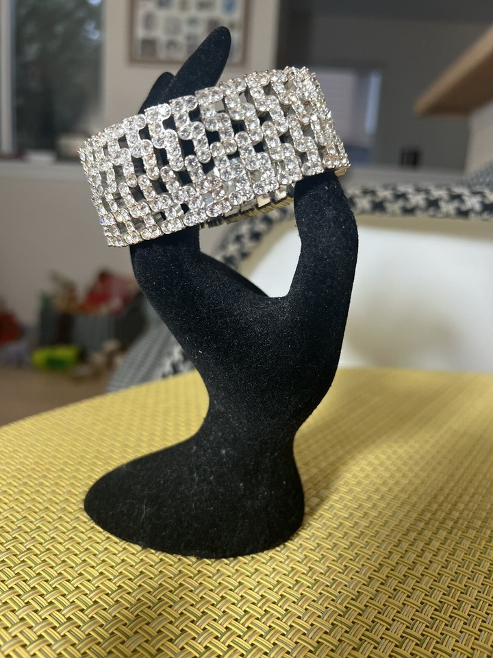 Tom Binns for Disney Couture Crystal Stretchable Wide Cuff Bracelet | eBay