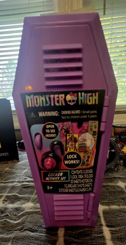 Purple Monster High Locker School Activity Set, Arts and Craft Kit With ...