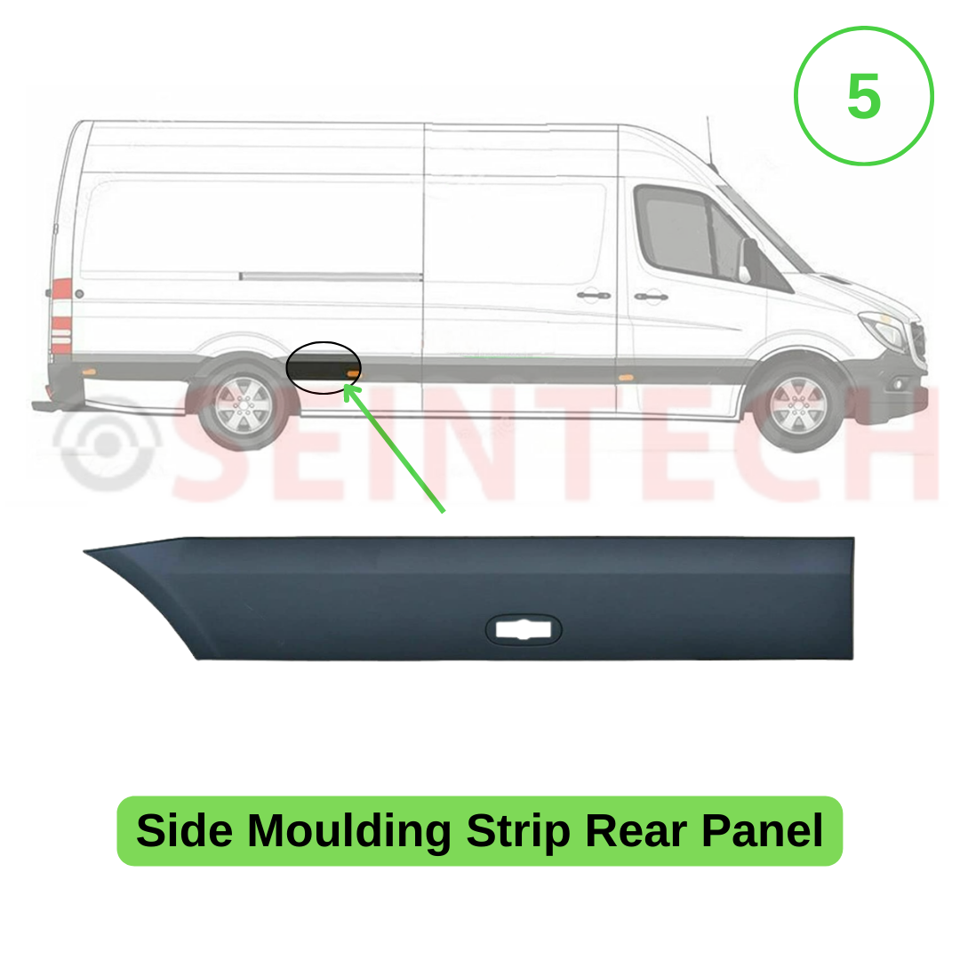 Side Moulding Strip with Side Marker Right Side For Mercedes Sprinter ...