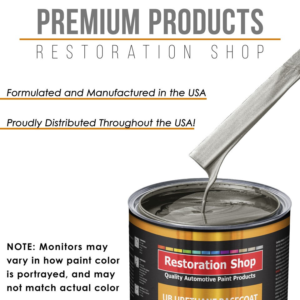 Graphite Gray Metallic Gallon URETHANE BASECOAT CLEARCOAT Car Auto ...
