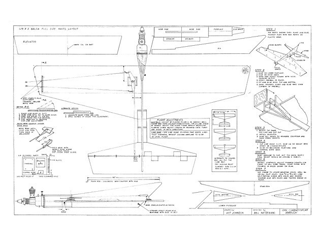 Ambush Control Line 24" Wingspan RC Model Airplane Printed Plans ...