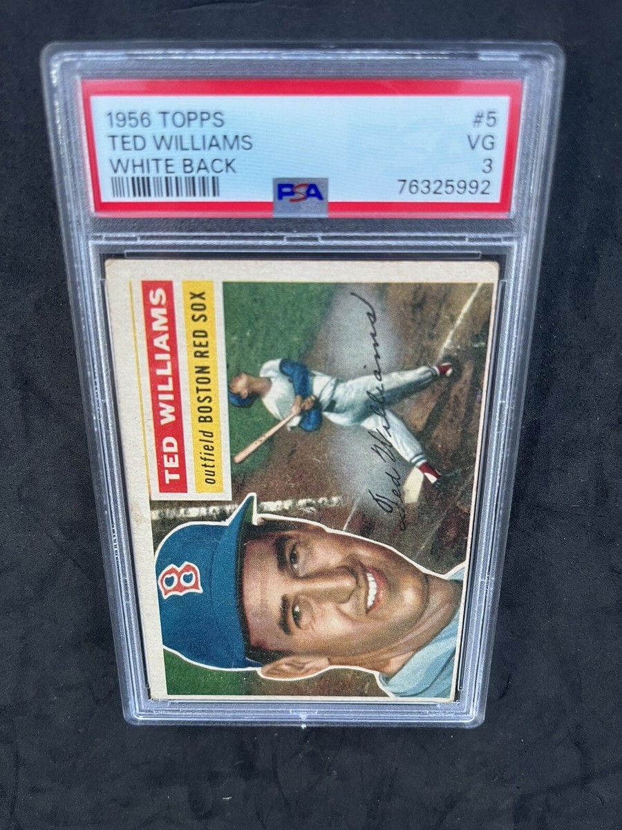 discount wholesale store 1956 TOPPS #5 TED WILLIAMS RED SOX HOF PSA 3