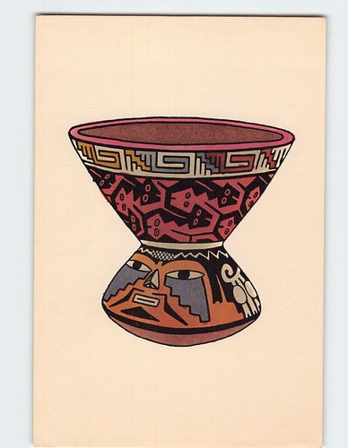 Postcard Ceramica Estilo Chanka Hand Painted Lima Peru | eBay