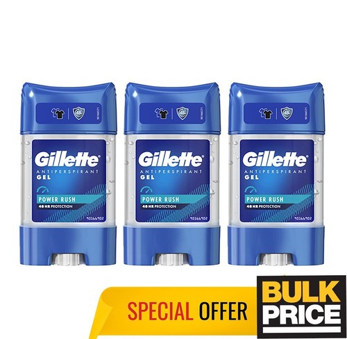 Gillette Power Rush Gel Deodorant Long-Lasting Cool Freshness 70ml 6 ...