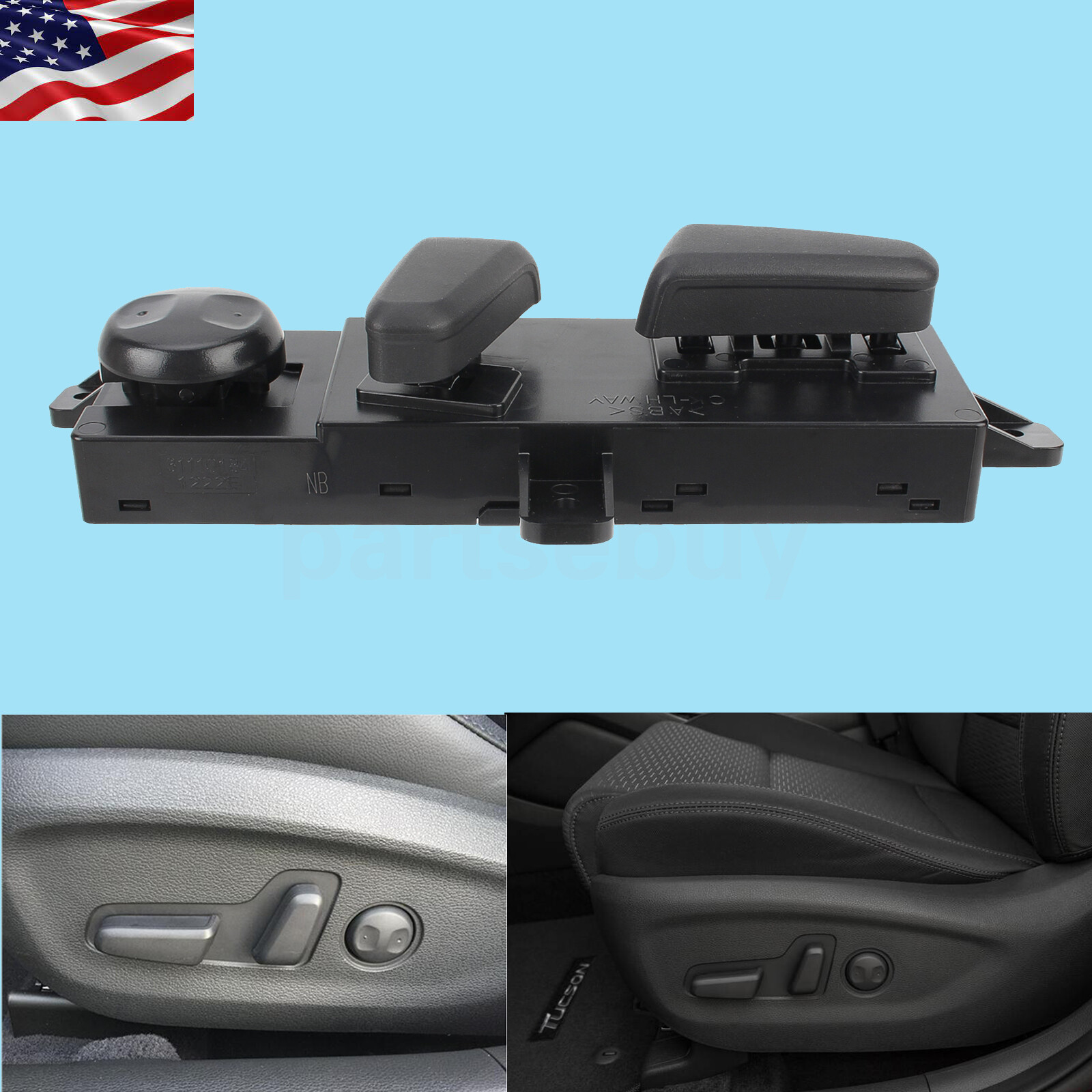 Driver Side Power Seat Switch For Hyundai 2016-2020 Tucson 2015-2019 ...
