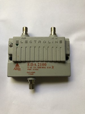Electroline Drop Amp EDA 2100 Cable TV Signal Booster (Unit Only, No ...