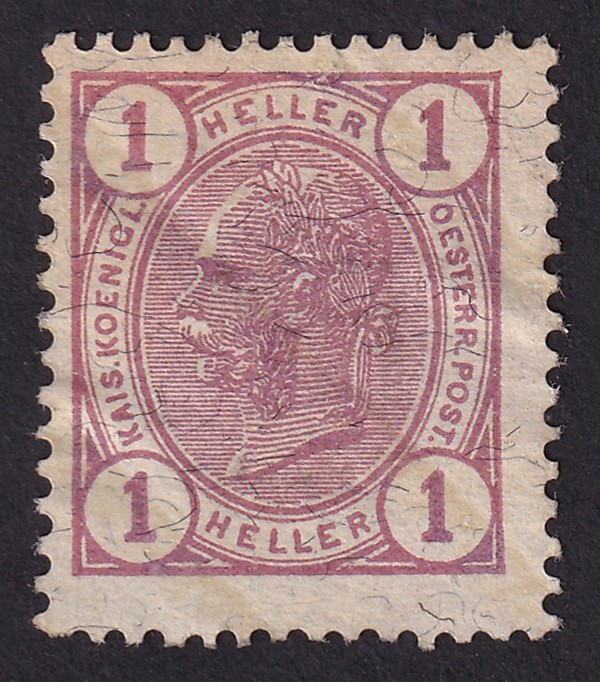 1904 Empire Austria 1 Heller - Franz Joseph Kaiser - Classic Stamp ...