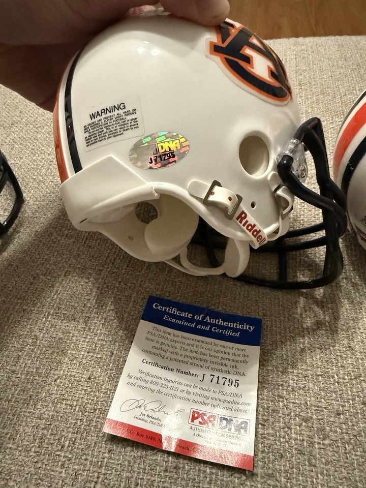 Auburn Football Heisman Mini Helmets Autographs Jackson, Sullivan And ...