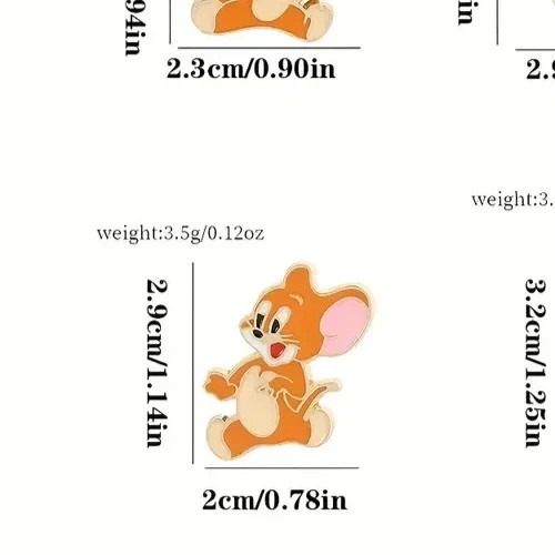 Tom And Jerry Mouse Running TV Cartoon pin badge Hanna Barbera(MGM ...