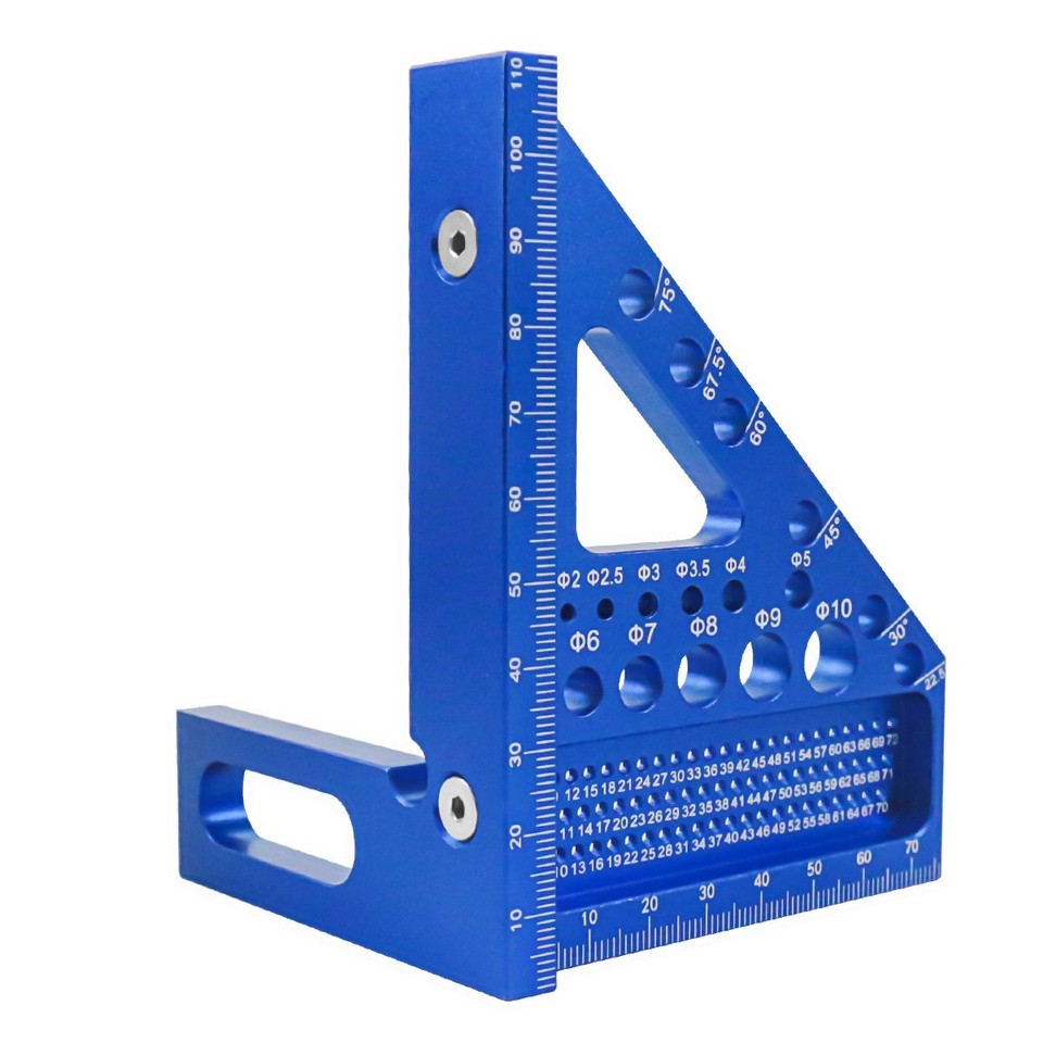 3D Multi-Angle Carpenter Measuring Ruler Marking Ruler Right-angle ...