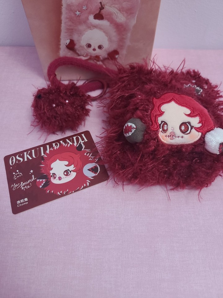 Popmart Skull Panda Skullpanda Chomp Mini Bag Collectable Red Plush ...