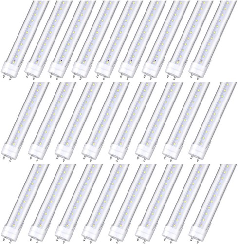 25 Pack T8 LED 4FT Tube Light Bulbs Ballast Bypass Fluorescent 6500K ...