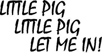 The Walking Dead Little Pig vinyl sticker decal (black, white, or pink ...
